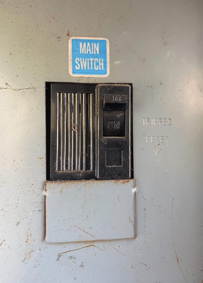 How do I find my main electrical service?