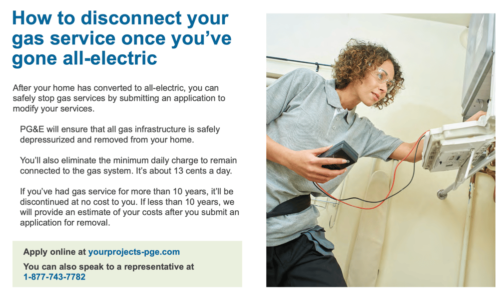 Once I've fully electrified, how do I cap or remove my gas meter?